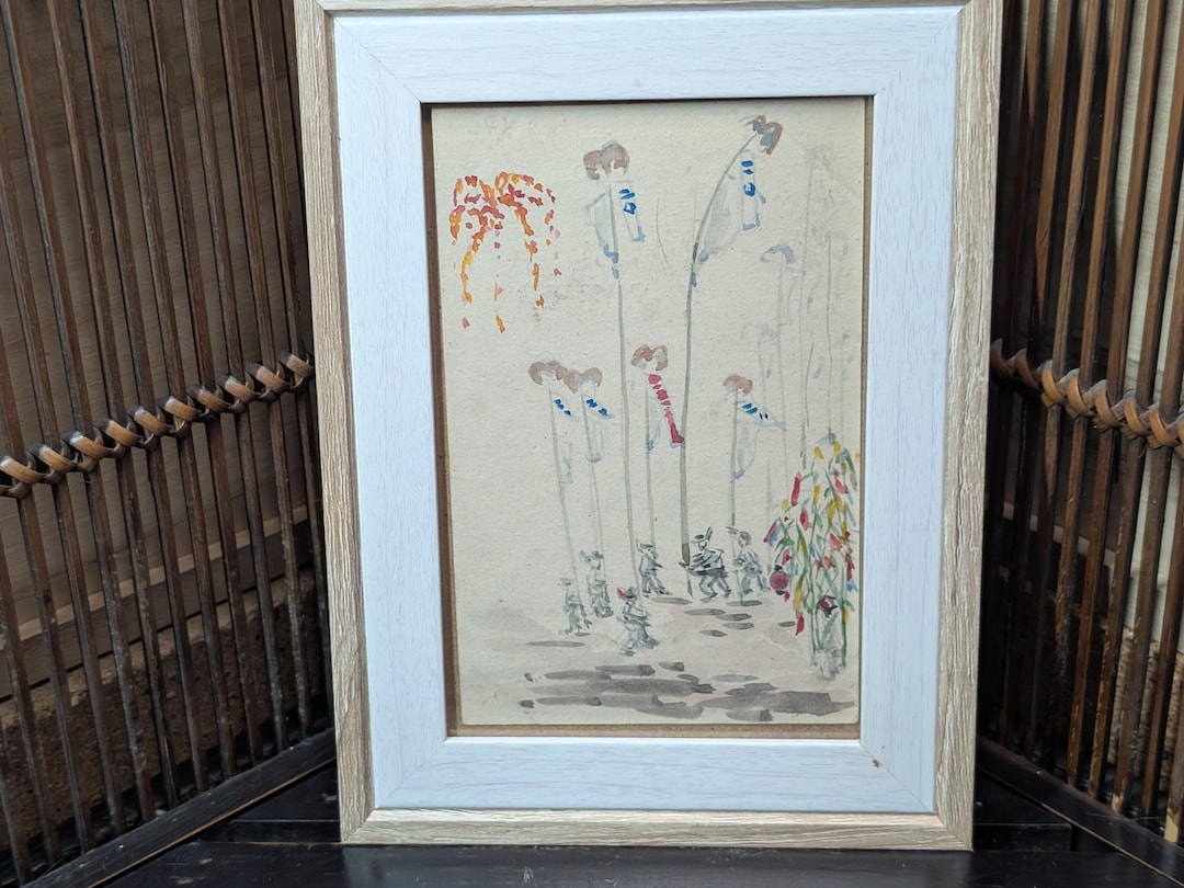 Extremely Rare Japanese Antique Post Card Taisho 11 1922 Signed ...