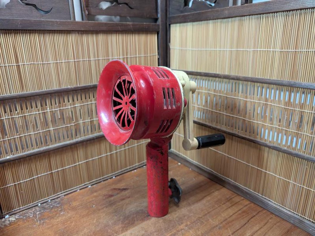 Authentic 1940s Japanese Hand-crank Siren by Akao Fully Functional Gov ...