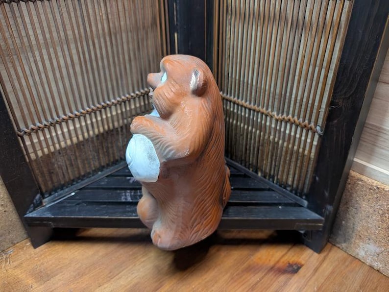 Japanese Shigaraki Ware Tanuki Statue | Large Handmade Pottery Raccoon ...