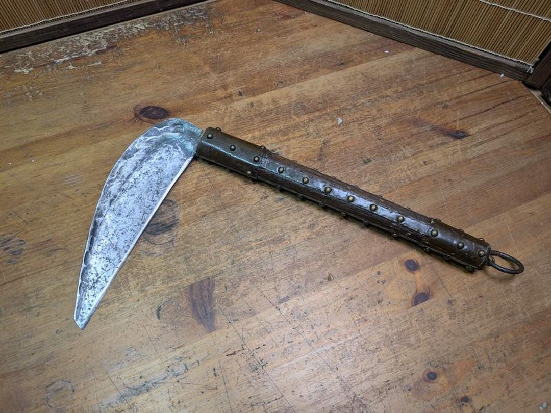 Japanese Ninja Kama Sickle • Hand-forged 1950s Signed Blade • Gov’t ...