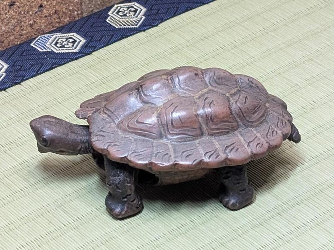 Vintage 1960s Japanese Ceramic Turtle | Handmade & Signed by Ikuaki ...