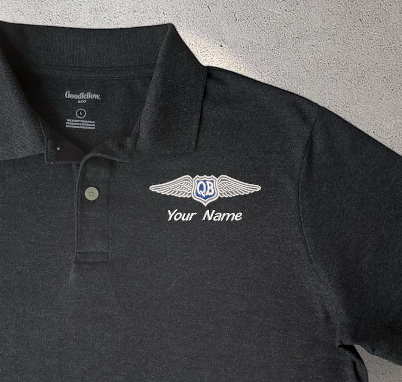 Quiet Birdmen (QB) Polo Shirt - Custom Embroidered - Etsy