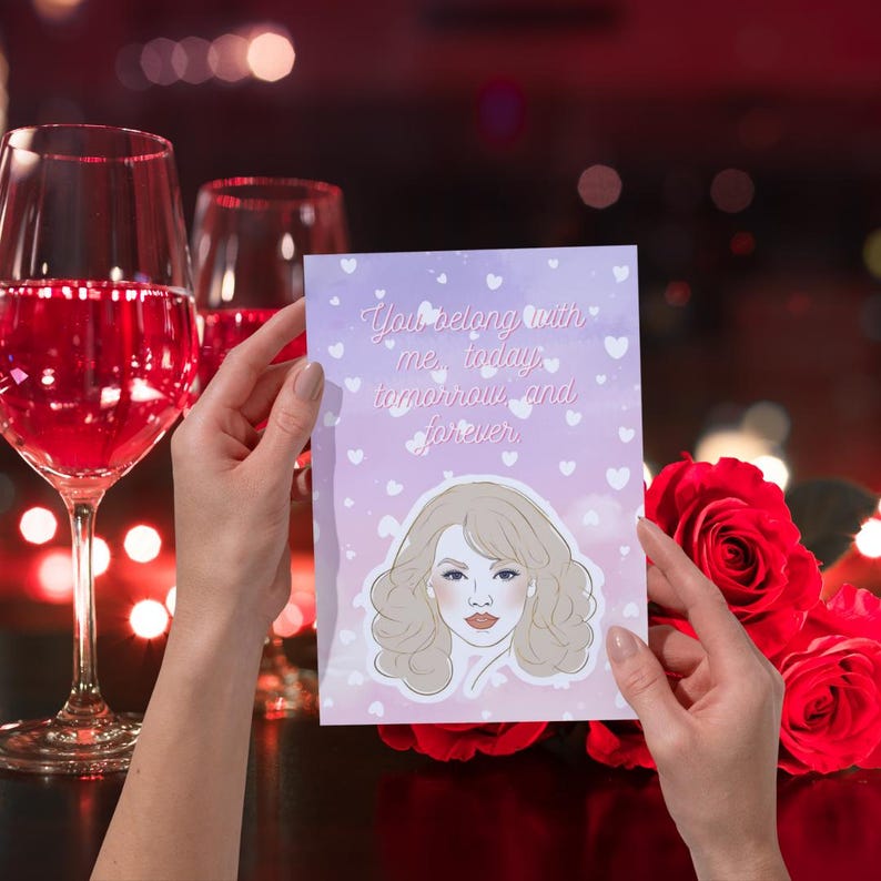 Taylor Swift Valentines Printable Swiftie Classroom Cards, Instant ...