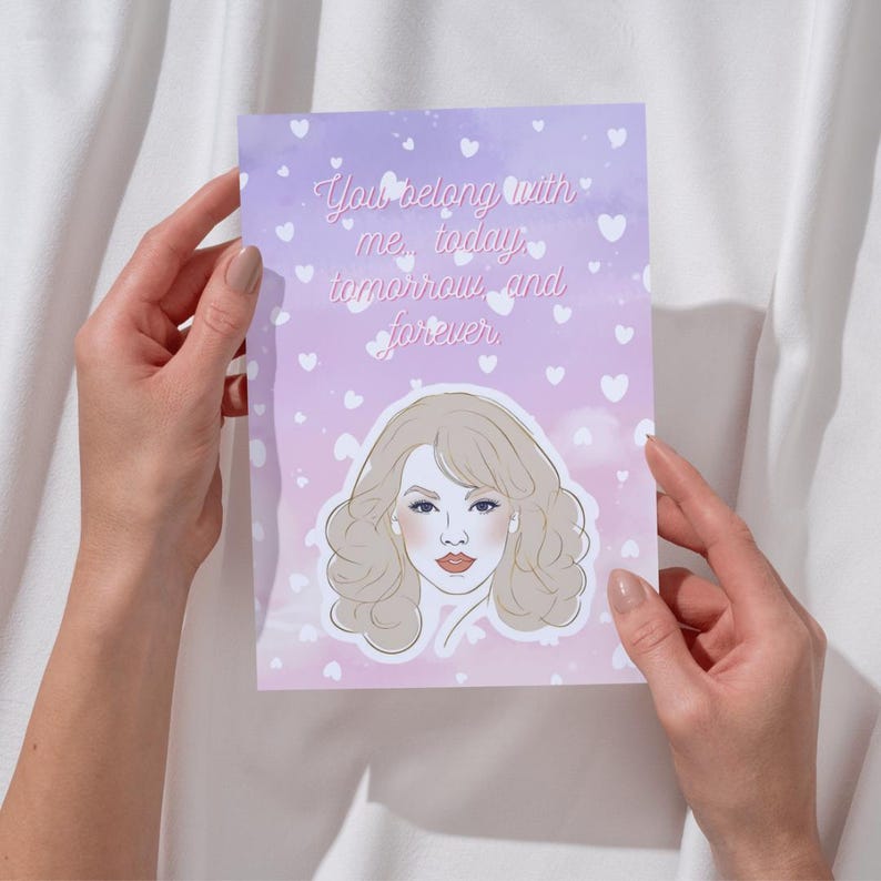 Taylor Swift Valentines Printable Swiftie Classroom Cards, Instant ...