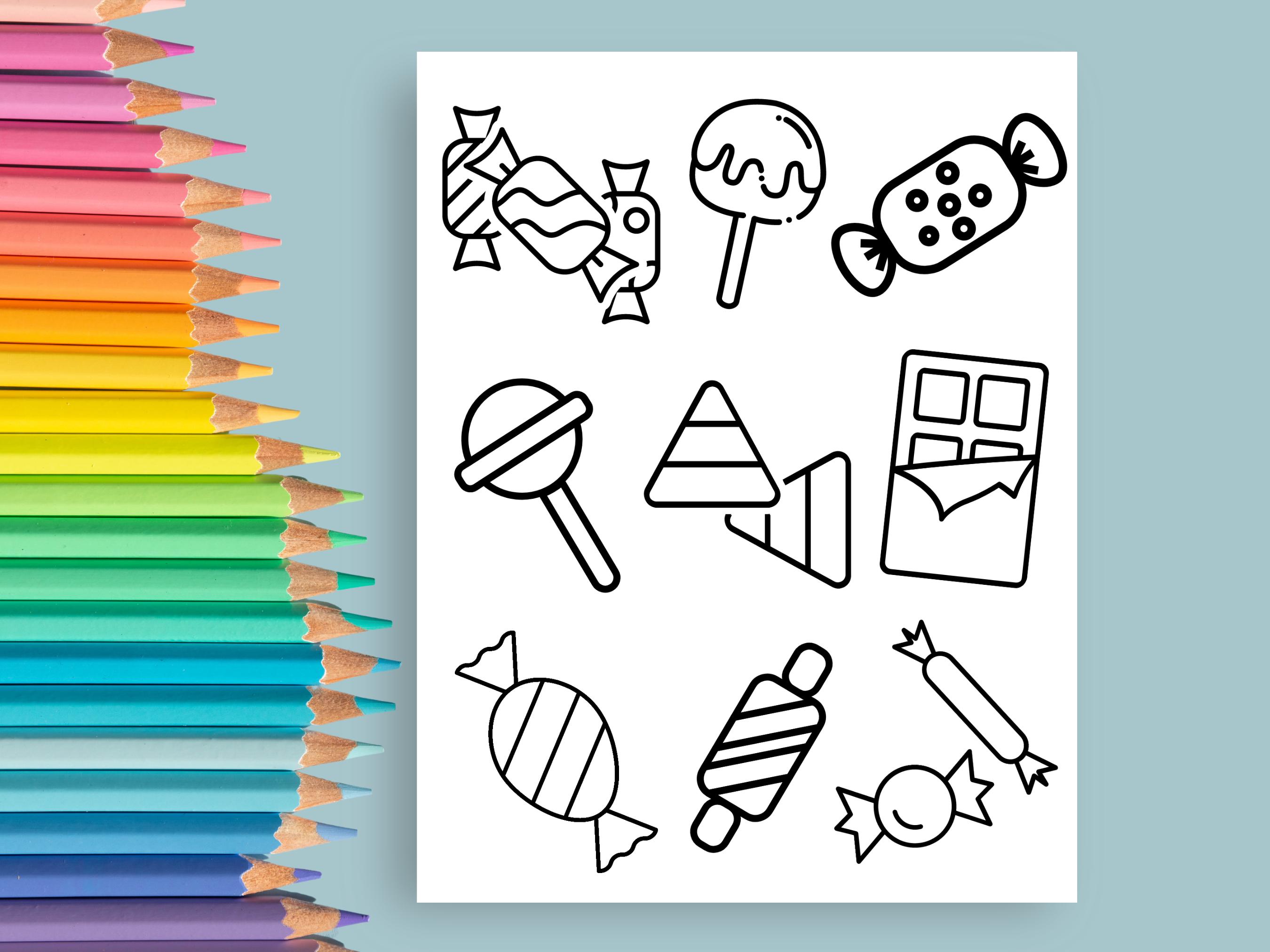 Cute & Spooky Halloween Coloring Pages for Kids, Printable Coloring ...