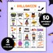 50 Halloween Bingo Cards With Call Sheet and Markers, Halloween Group ...