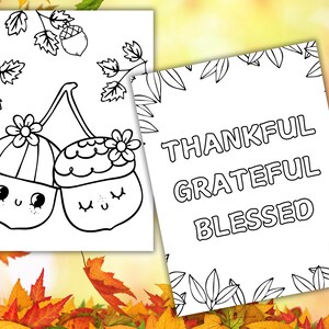 Fun Thanksgiving Coloring Pages Bundle | 14 Pages for Kids & Adults ...