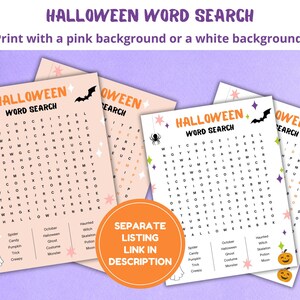 50 Halloween Bingo Cards With Call Sheet and Markers, Halloween Group ...