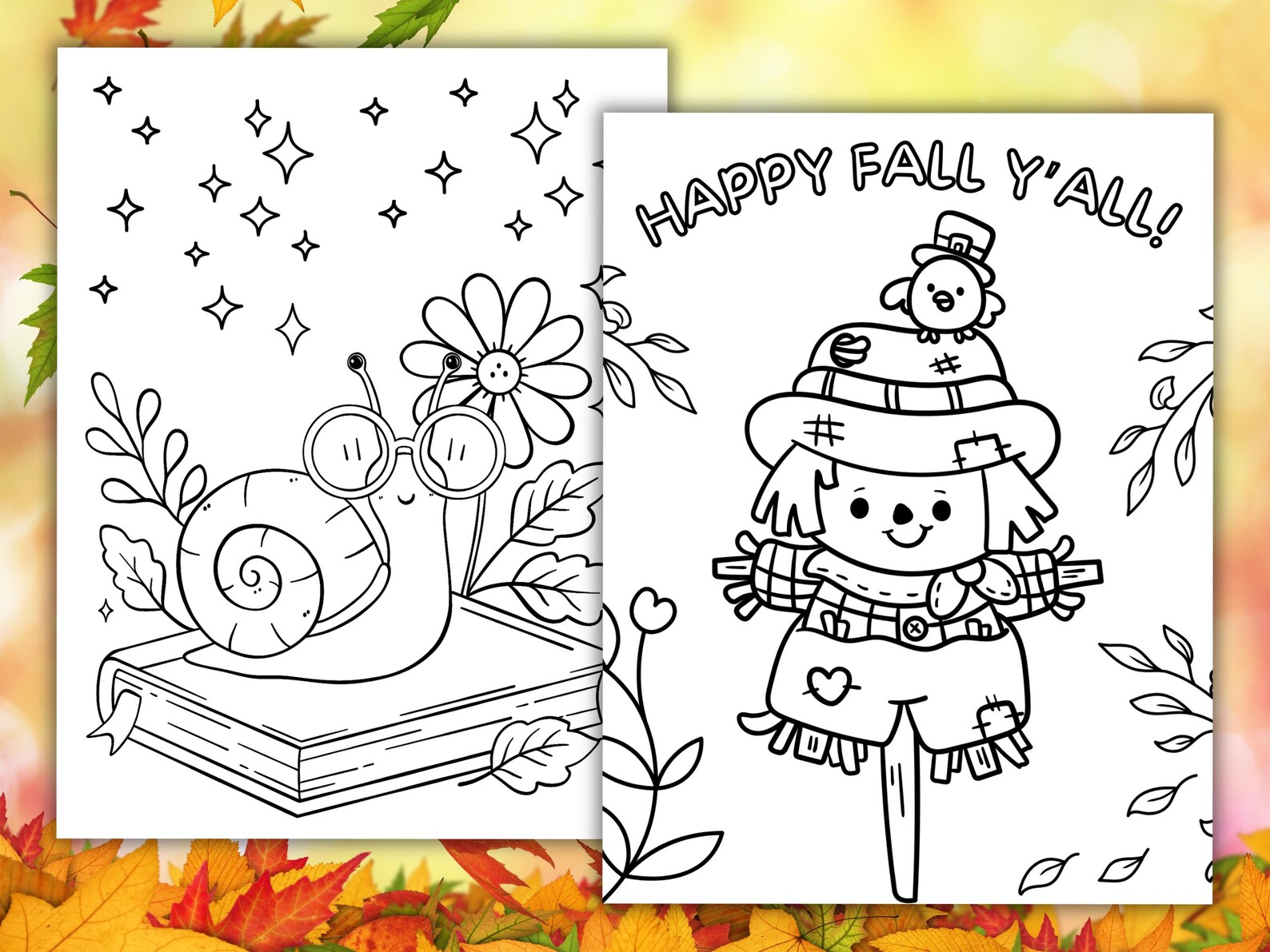 Fun Thanksgiving Coloring Pages Bundle | 14 Pages for Kids & Adults ...