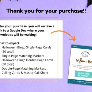 50 Halloween Bingo Cards With Call Sheet and Markers, Halloween Group ...