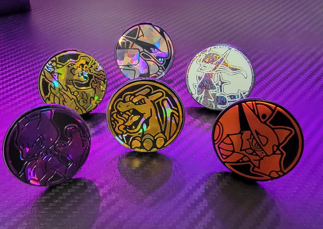 Pokemon Coin Display Stand - Pokemon Coin Holder (designed for Regular ...