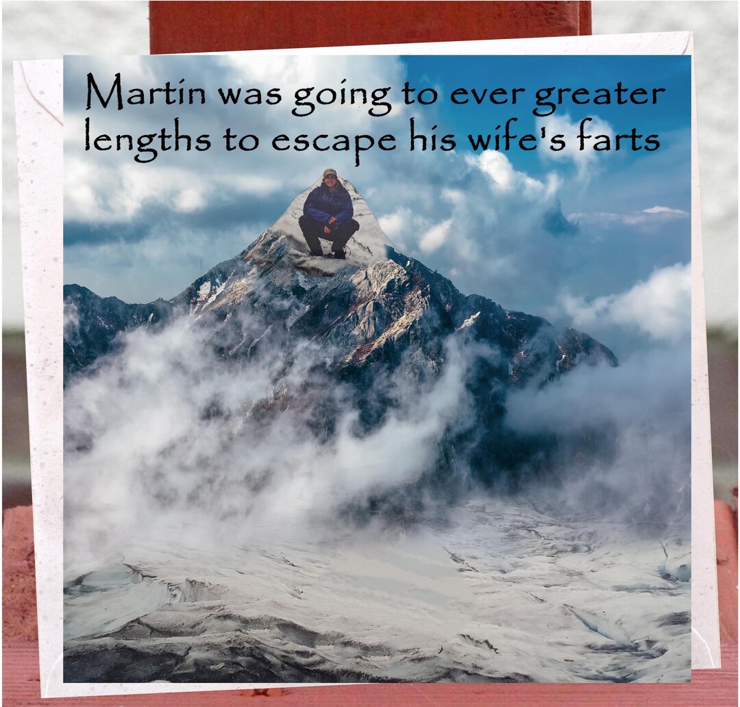 Funny Wife's Fart Card Funny Farting Cart Toilet Humour Customisable ...