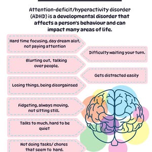 ADHD 14 Page Printable Workbook Helping Parents and Children. - Etsy