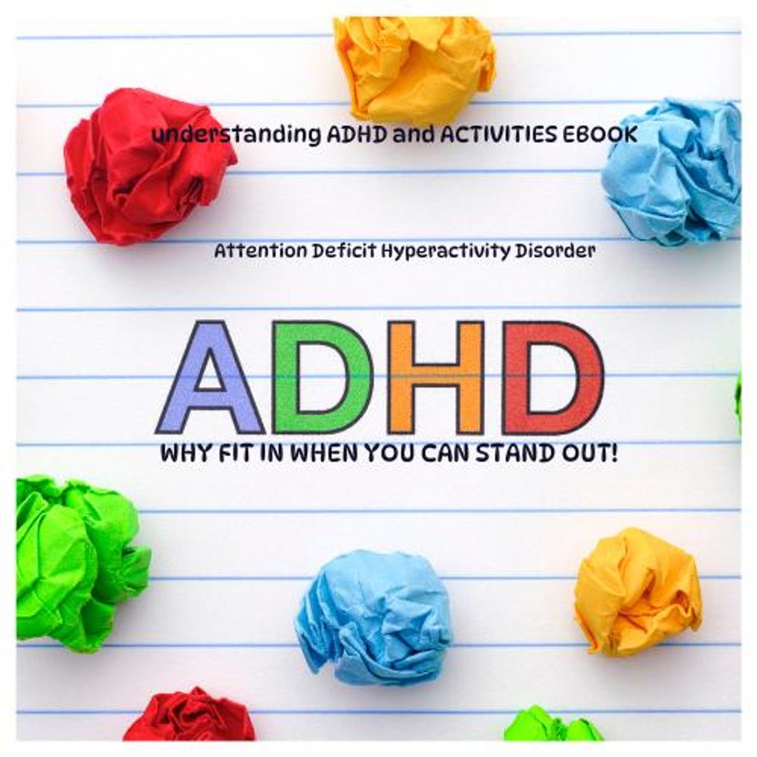 ADHD 14 Page Printable Workbook Helping Parents and Children. - Etsy