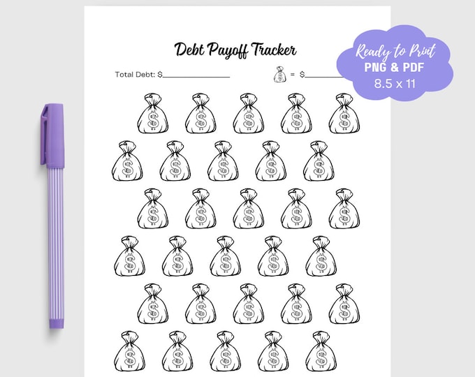 Moneybag Debt Coloring Sheet Fun Financial Printable PDF Digital ...