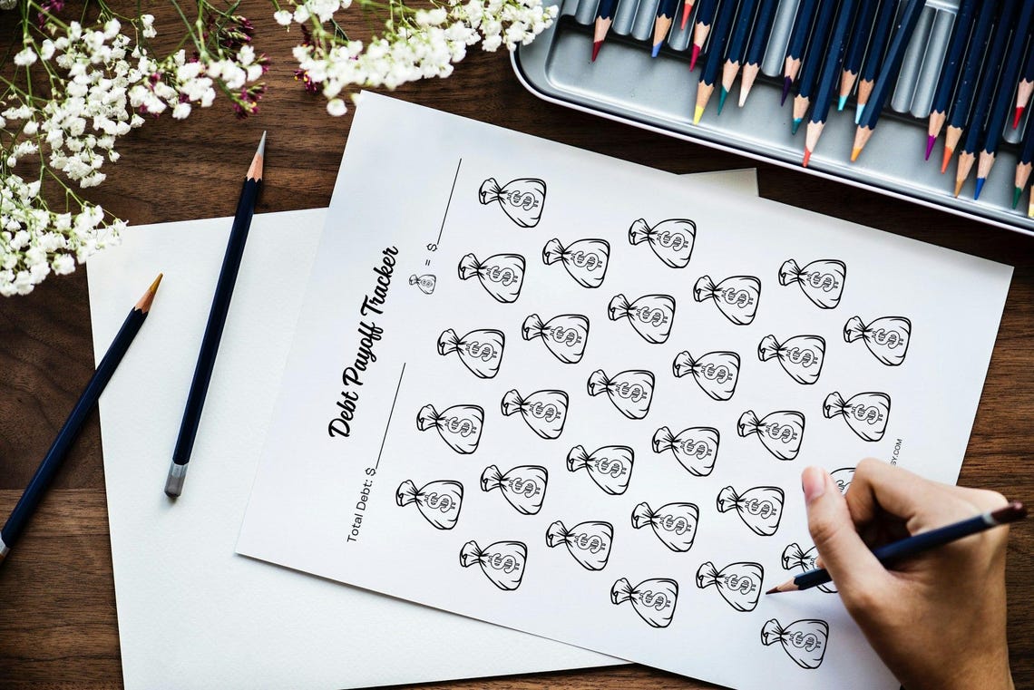 Moneybag Debt Coloring Sheet Fun Financial Printable PDF Digital ...