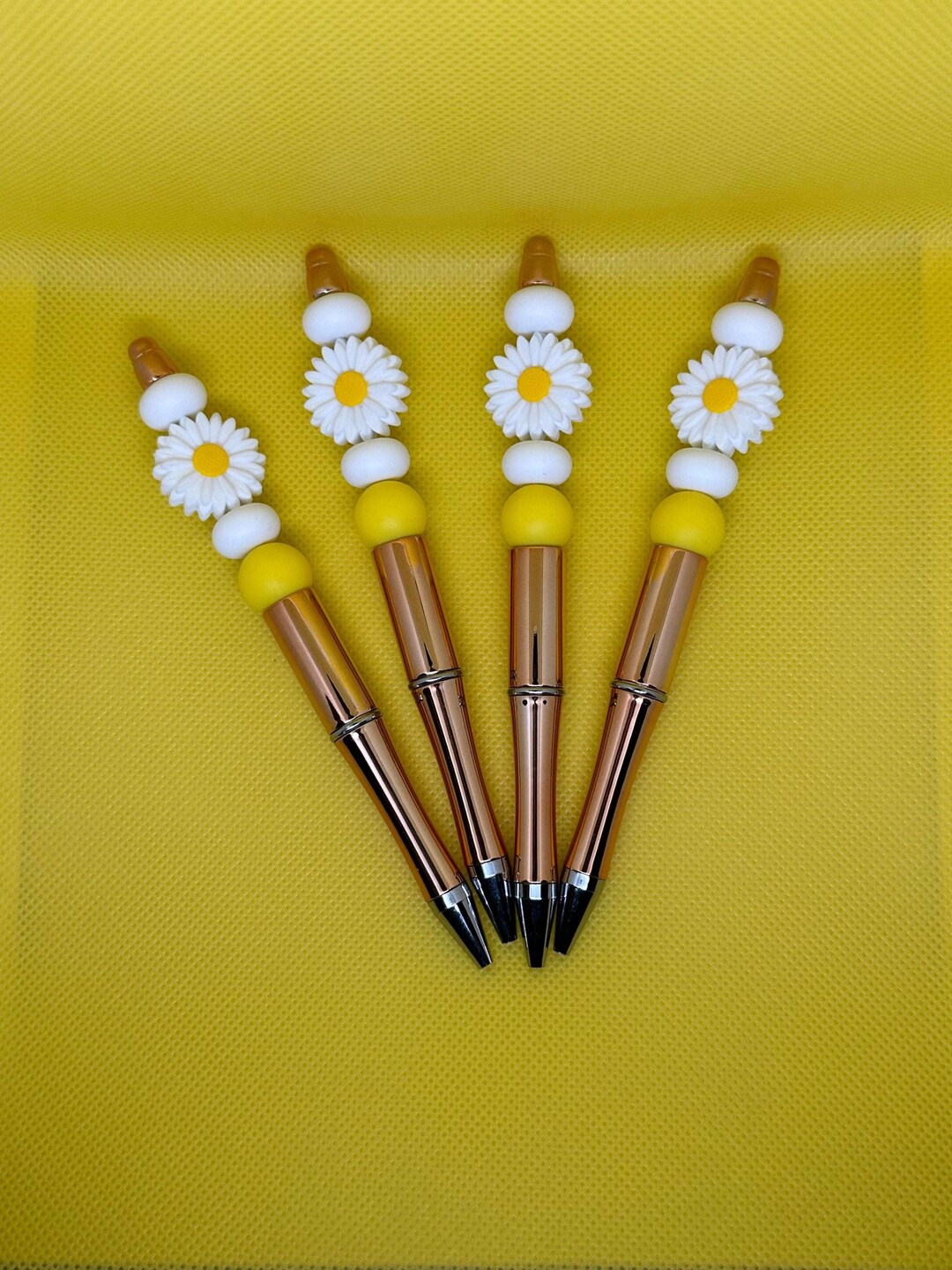 Signature Daisy Beaded Pen - Limited Edition | Trendy Silicone Bead Ink ...