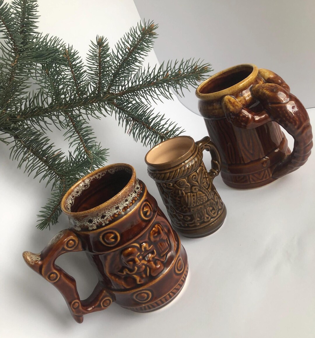 Vintage Soviet Ceramics Beer Mug. Unique Gift for Beer Lover. - Etsy