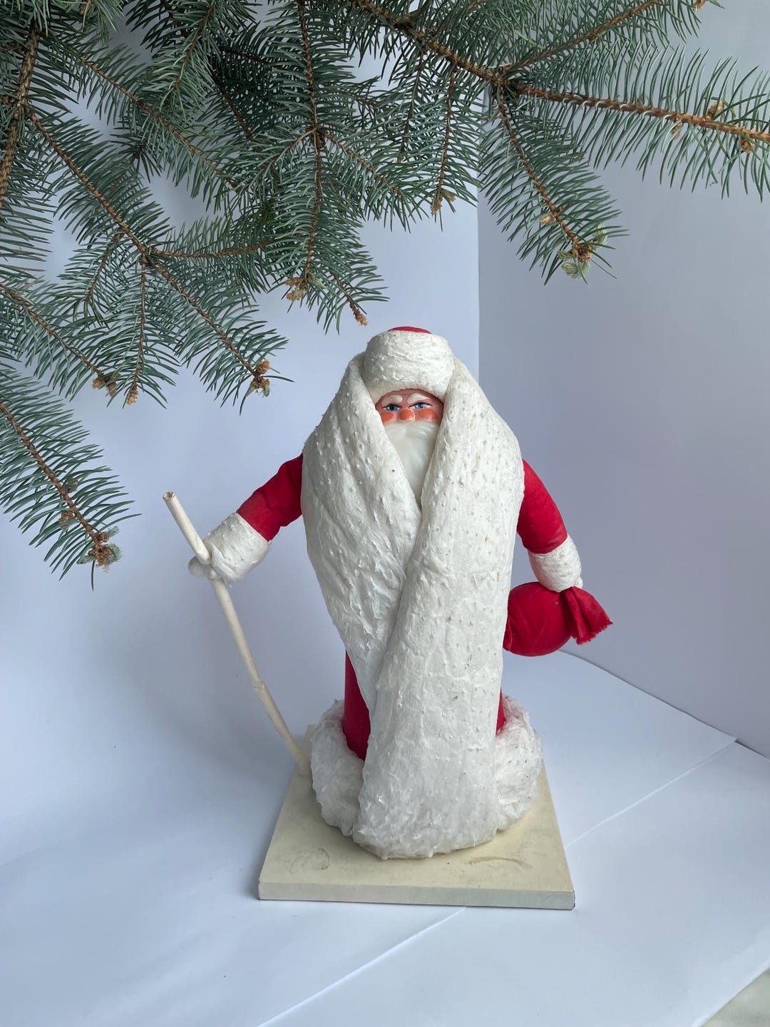 Vintage Santa Claus – Soviet Ded Moroz Figurine - Etsy