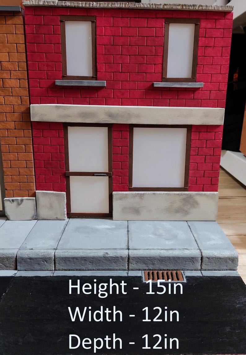 1/12 Scale Diorama Store Front Building for Any of Your Action Figure ...