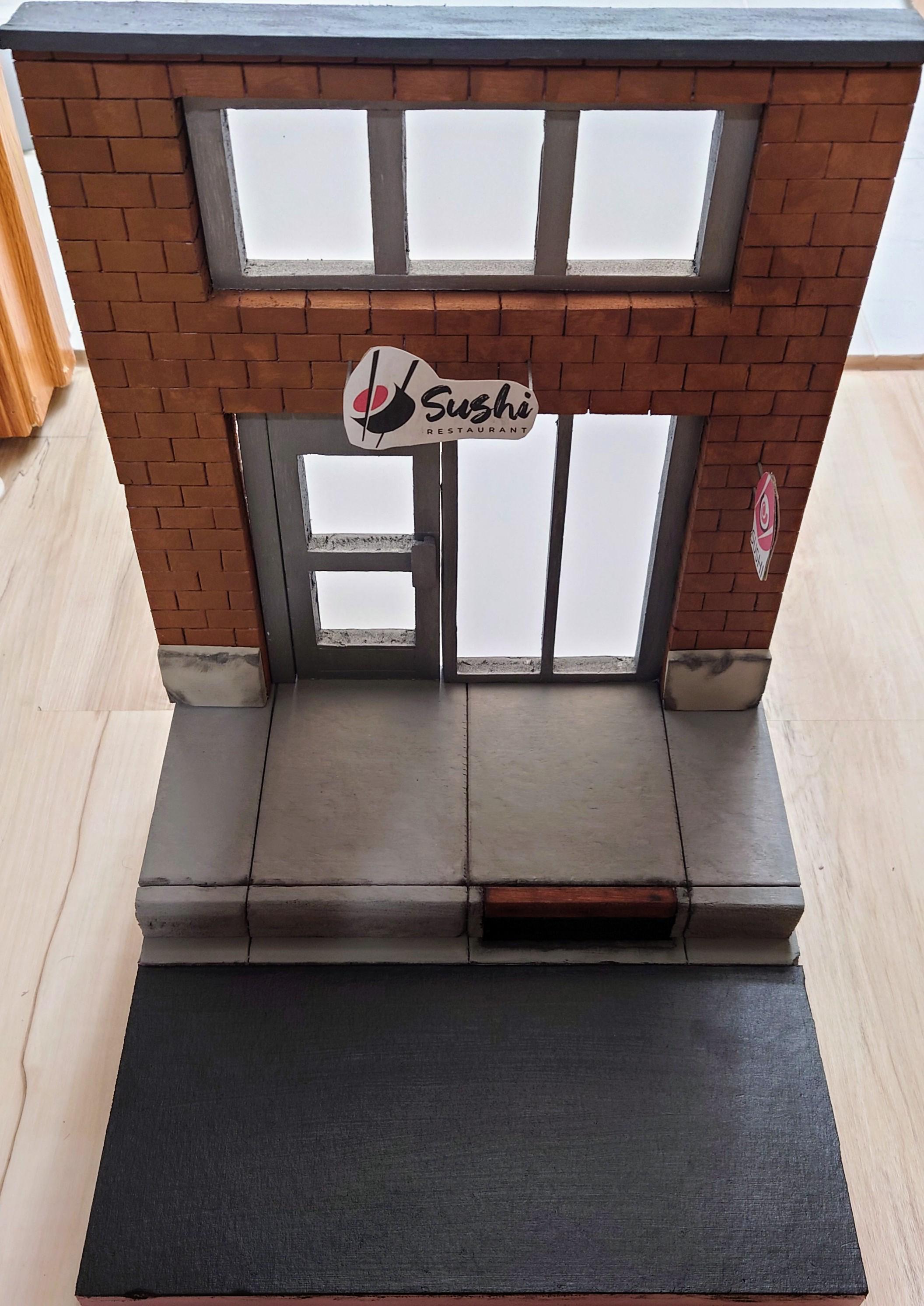 1/12 Scale Diorama Restaurant Building for Any of Your Action Figure ...