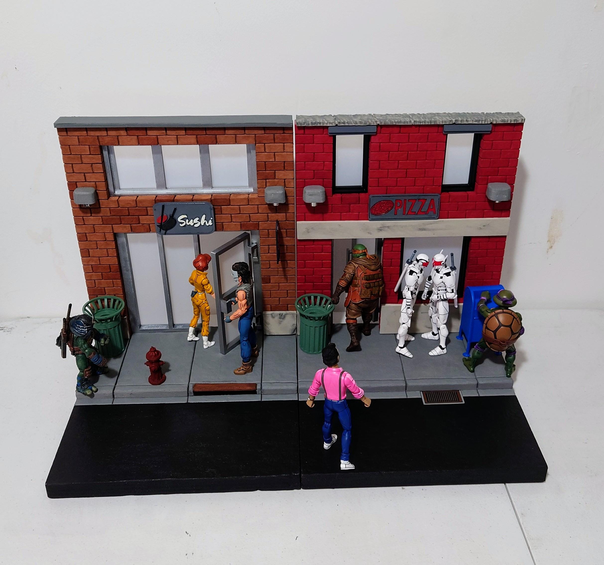1/12 Scale Diorama Restaurant Building for Any of Your Action Figure ...