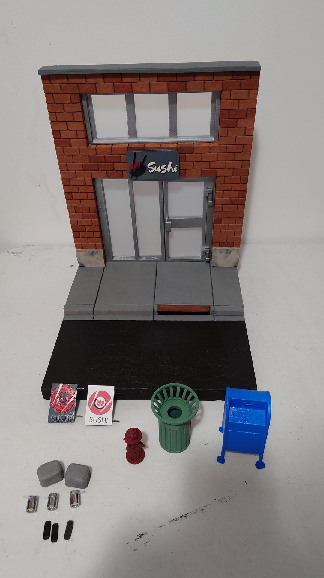 1/12 Scale Diorama Restaurant Building for Any of Your Action Figure ...