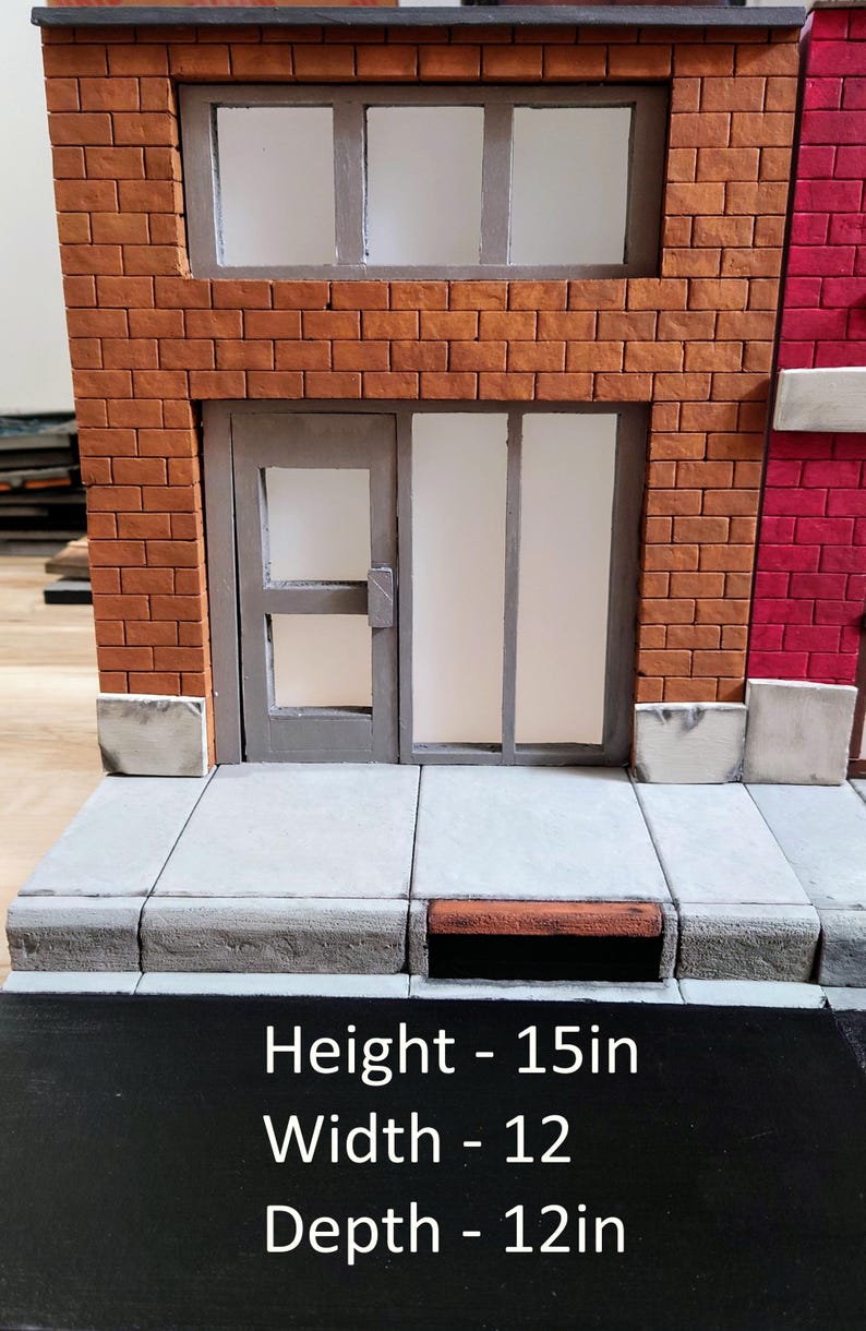 1/12 Scale Diorama Restaurant Building for Any of Your Action Figure ...