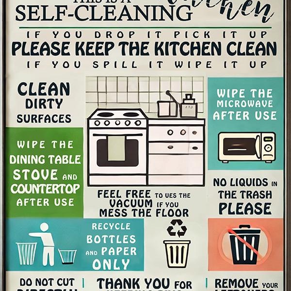 Clean the Microwave Sign - Etsy