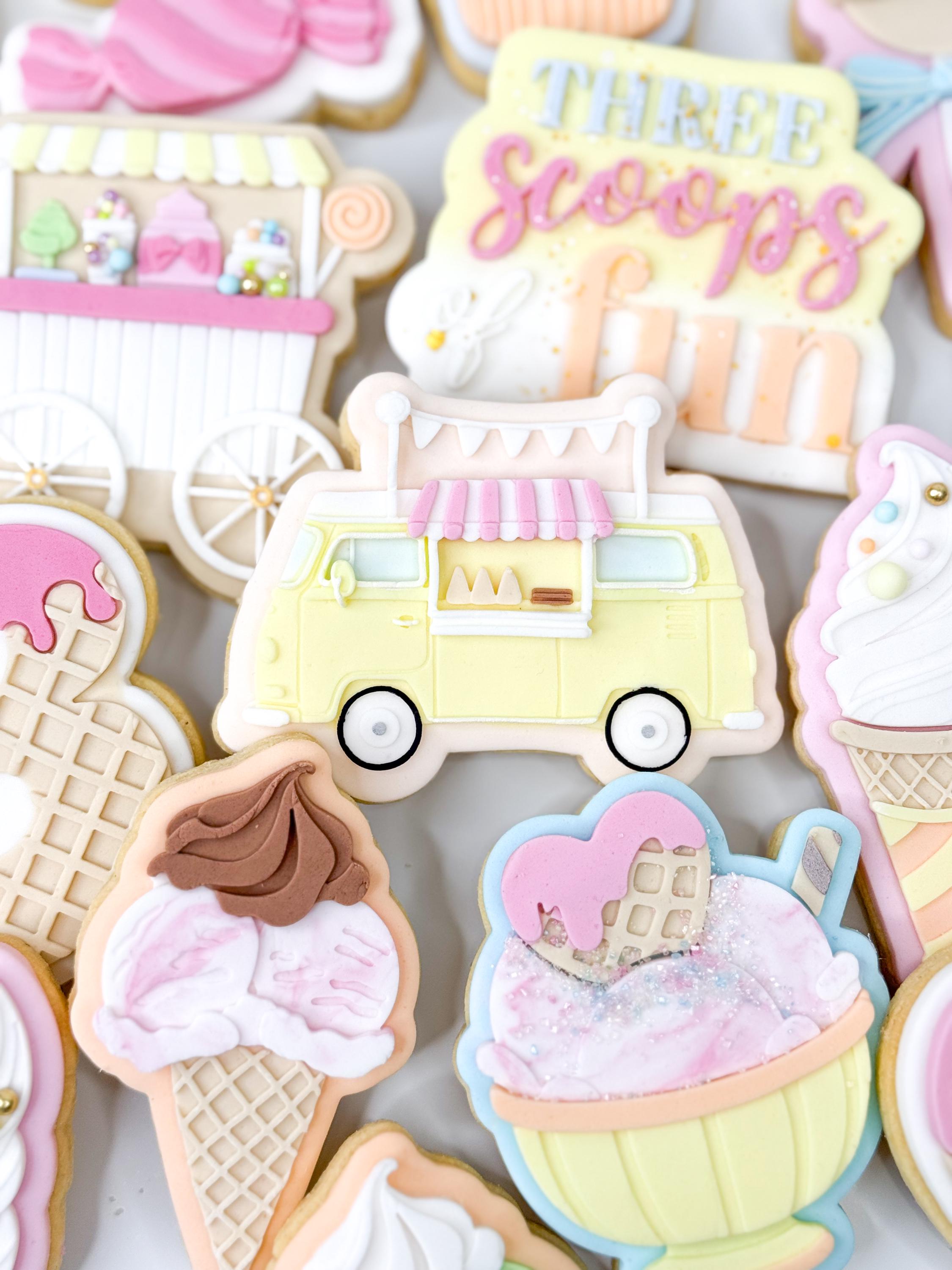 Ice-cream Sundae Cookie Cutter & Stamp STL File - Etsy