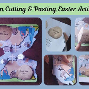 Easter Printable Kids, Jesus is Risen Craft, Matthew 28 6, Homeschool ...