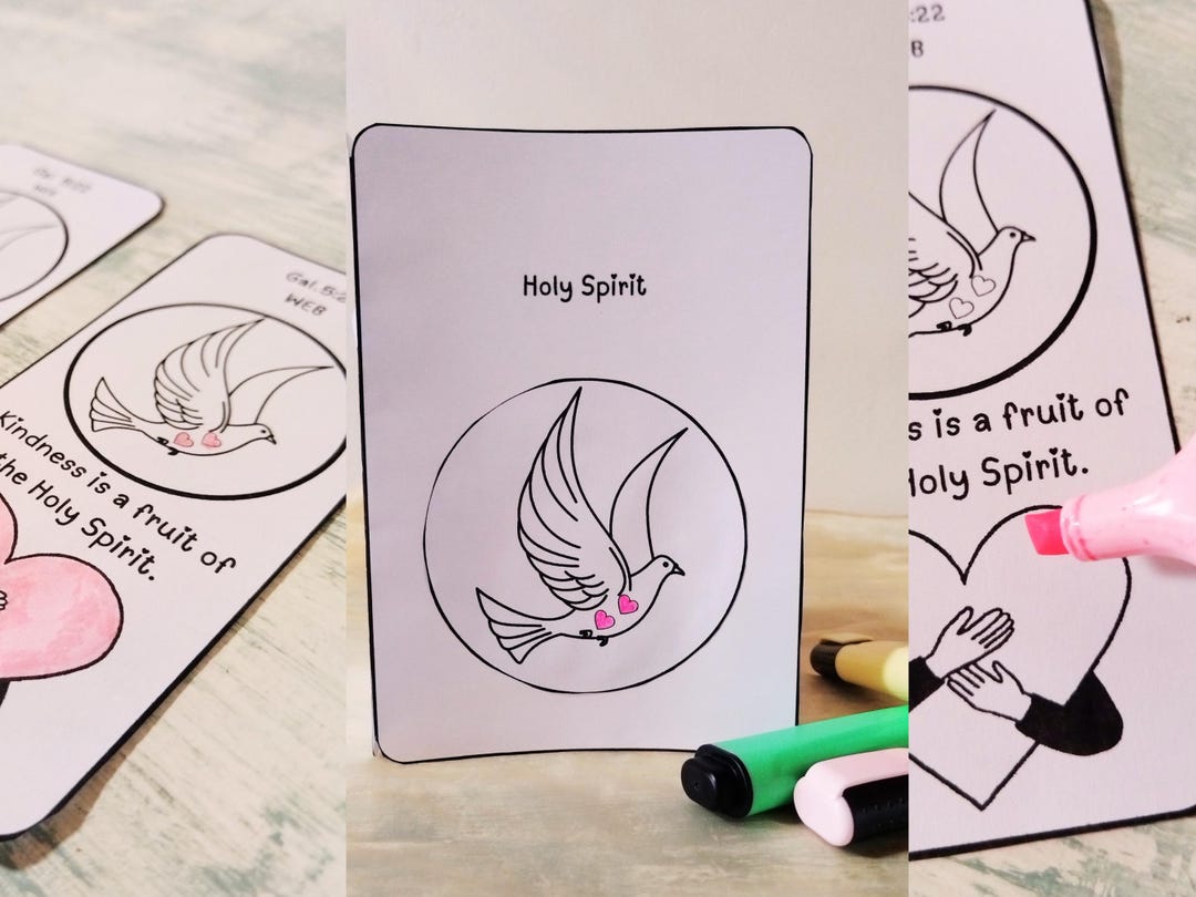 Holy Spirit 1 Cor 6 19 Galatians 5 22 John 14 26 Sunday School Craft ...