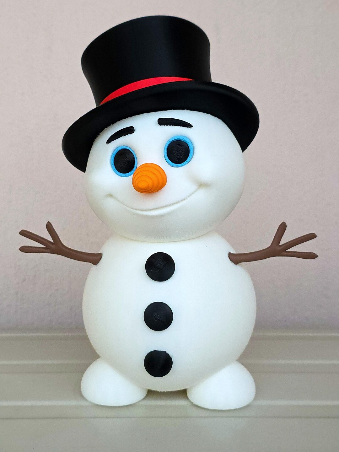 Large Christmas Snowman Decoration – Festive Winter Holiday Centerpiece ...