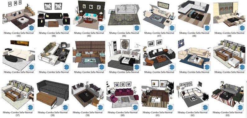 Sketchup Blocks 10,000 + 9,000 Textures Complete Pack - Etsy