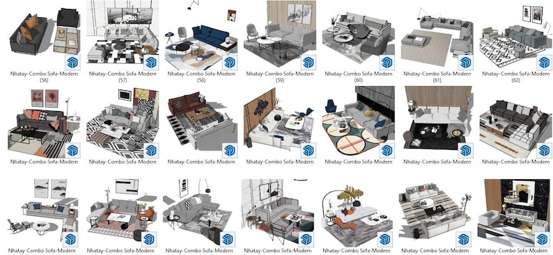 Sketchup Blocks 10,000 + 9,000 Textures Complete Pack - Etsy