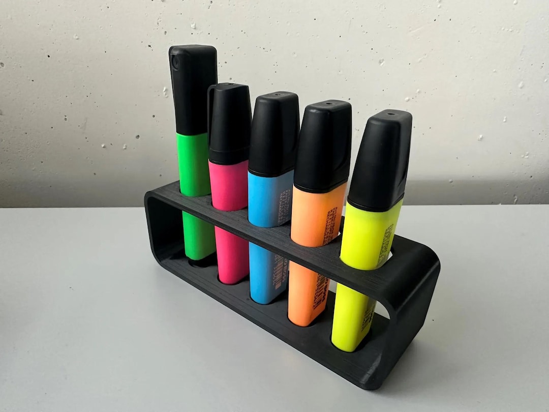 3d-printed Pen Holder for Highlighters – Minimalist Organizer for the ...