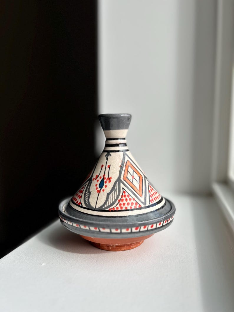 Handmade Mini Moroccan Tagine - Berber-style Patterns - Etsy