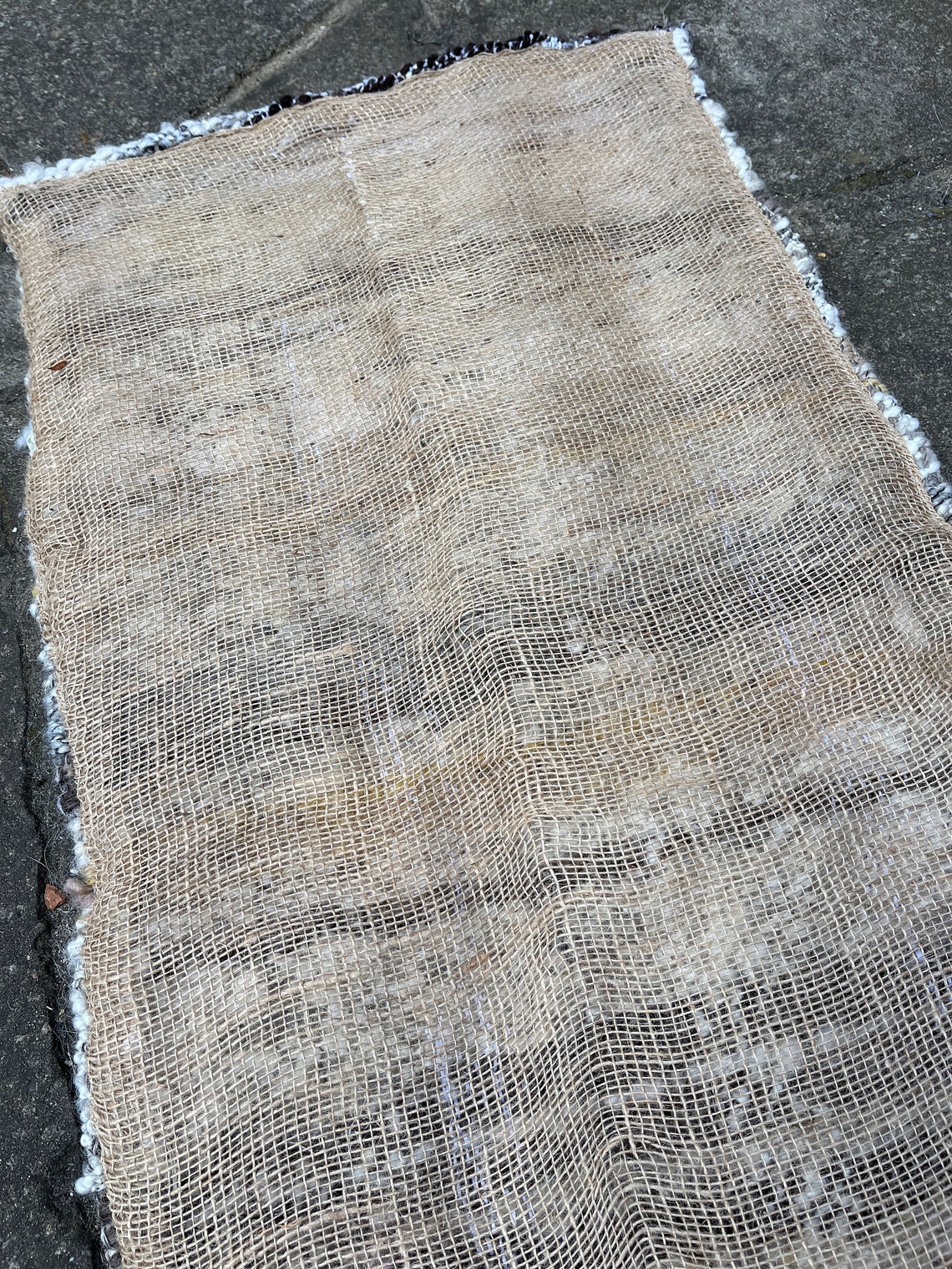 Handmade Wool Rug With Hessian Back - Etsy