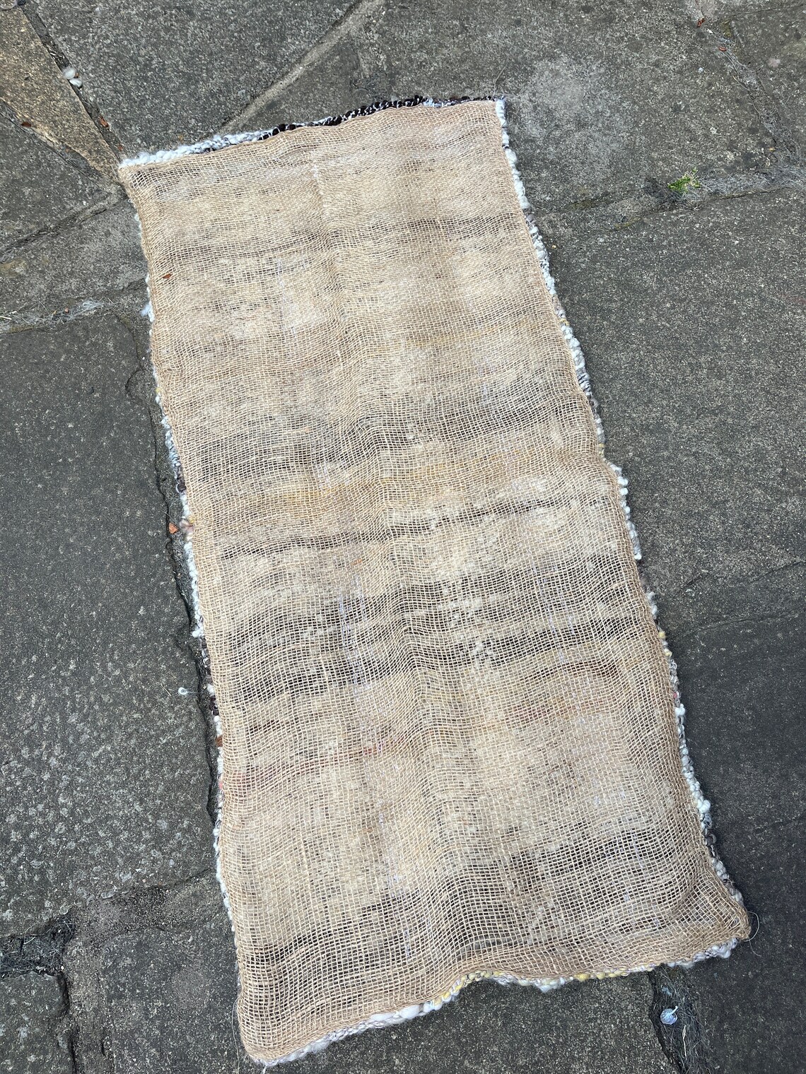 Handmade Wool Rug With Hessian Back - Etsy