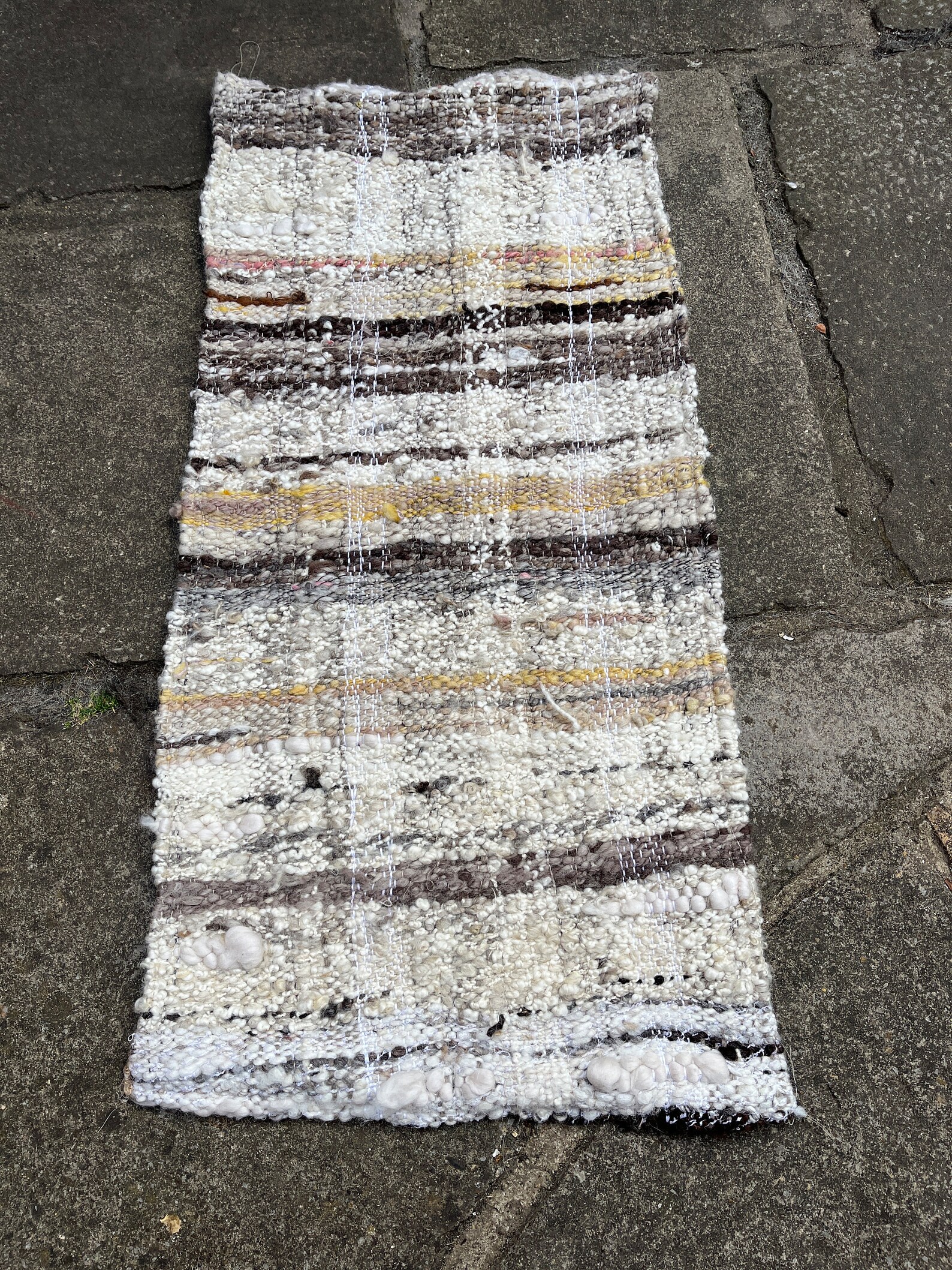 Handmade Wool Rug With Hessian Back - Etsy