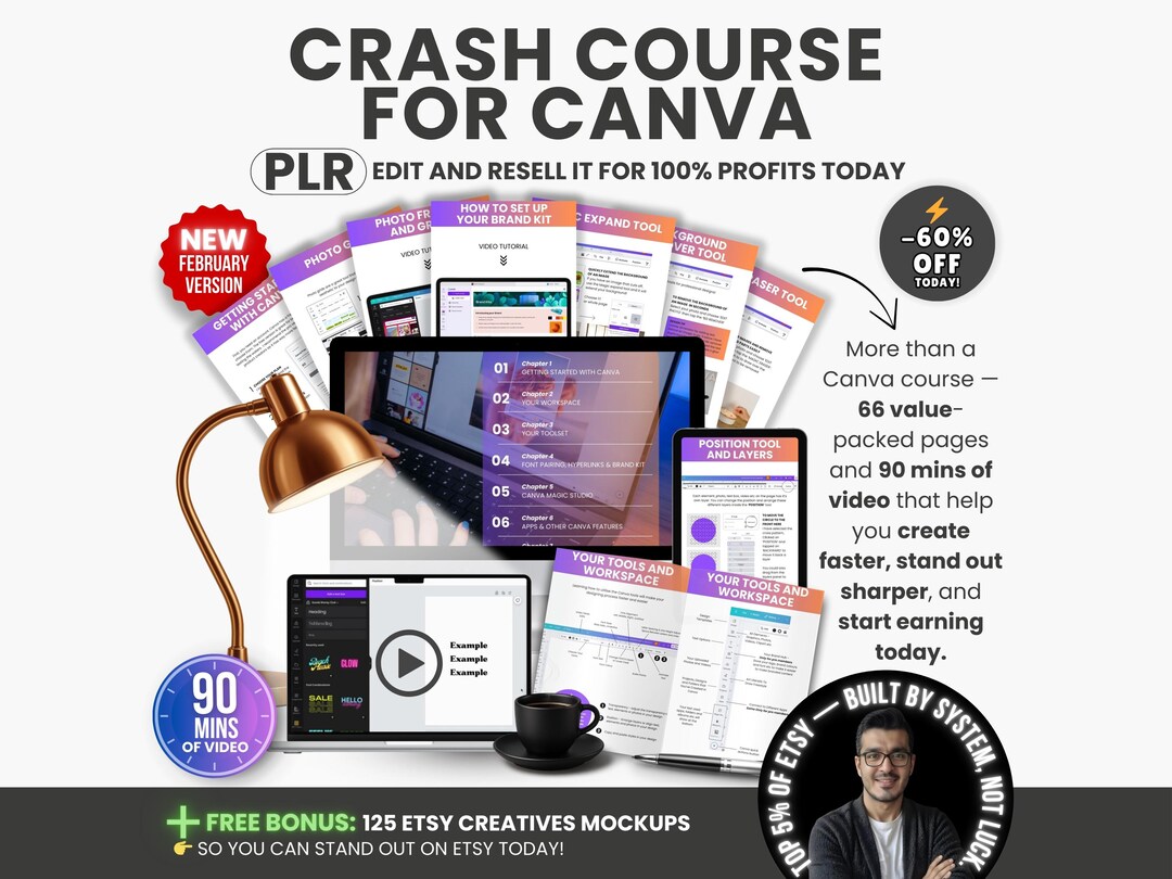 Crash Course for Canva Beginners, Learn Canva Fast With Editable PLR ...