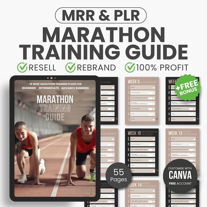 Running Training Plan Pdf - Etsy