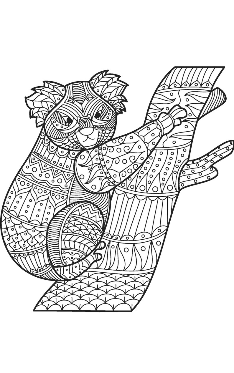 Anti-stress Coloring Pages - Etsy