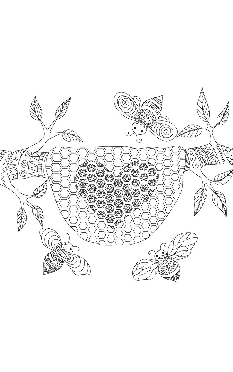 Anti-stress Coloring Pages - Etsy