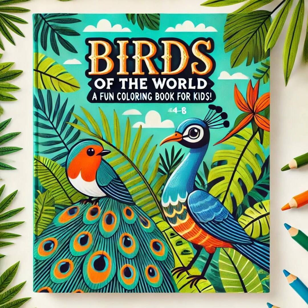 Birds of the World Coloring Pages - Etsy