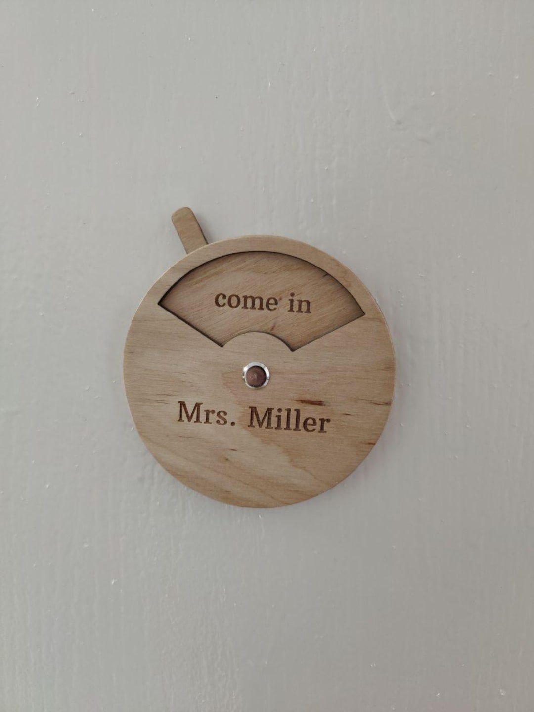 Work Status Sign for Door, Office Door Hanger, Please Knock, Custom ...