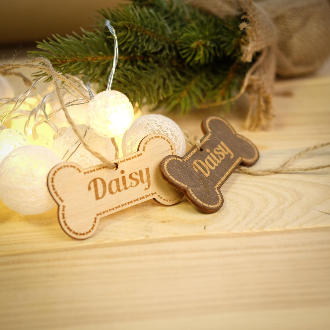Dog Keepsake Ornament Bone, Pet Memorial Gift in Loving Memory, Forever ...