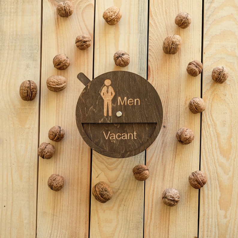 Above Toilet Sign, Toilet Plate, Water Closet Sign Vacant Occupied ...