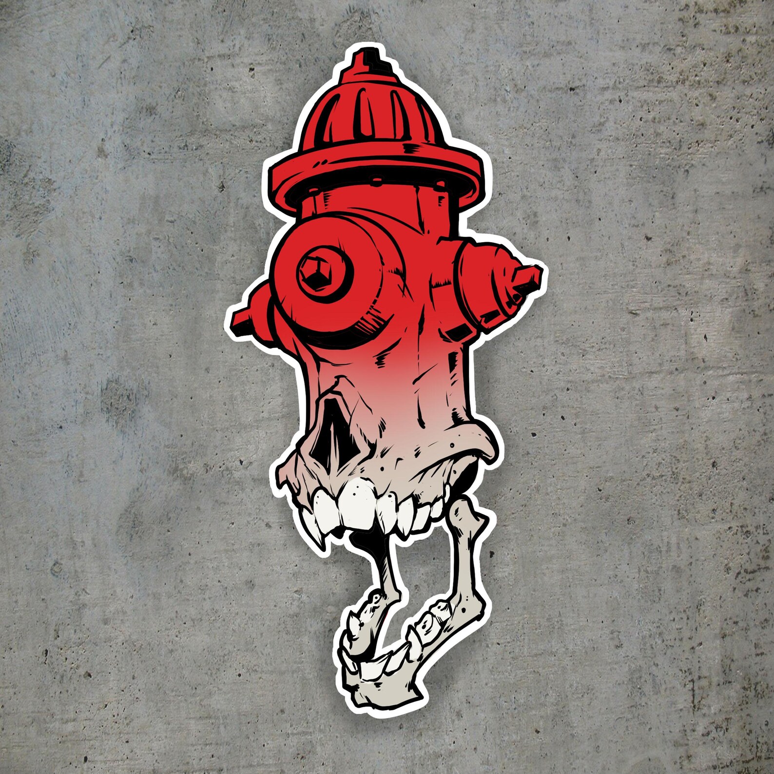 Hydrant Head-die Cut Sticker, Firefighter Stickers, Fire Rescue ...