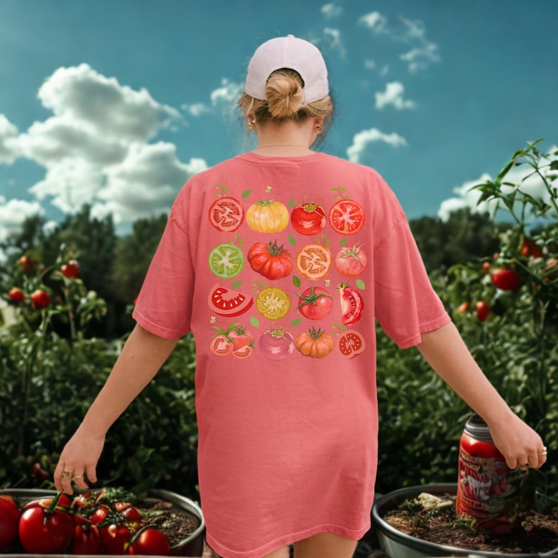 Vintage Tomato Shirt Comfort Colors Farmer's Market Cottagecore Tshirt ...